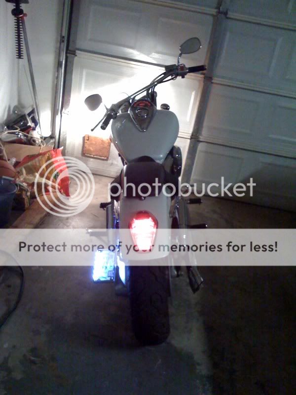 Vertical Side Mount license plate | Honda VTX 1300 / VTX 1800 ...