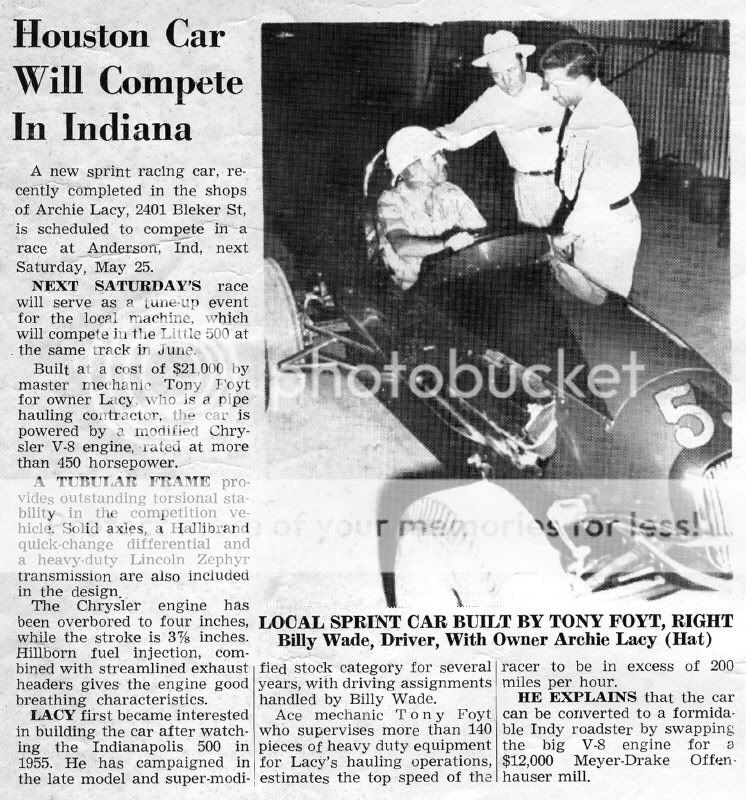 Houston Photos from 50's-60's (cont'd) - Texas Racing History - Lone ...