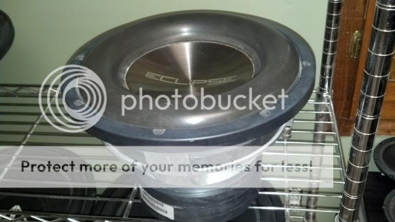 12" Eclipse Ti Titanium Subwoofer (sw9122) - 1500 watts RMS, dual 4 ohm ...