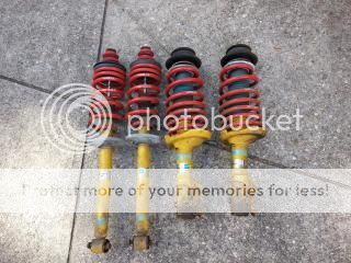 H&R Race springs and Bilstein HD Shocks Fully Assembled for MK2 Golf ...