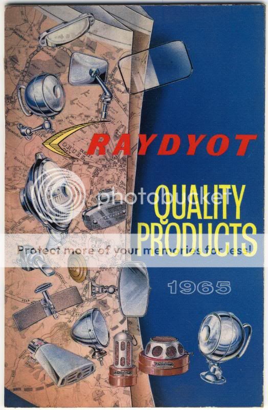Raydyot Accessories Catalogue 1965 - AutoShite - Autoshite