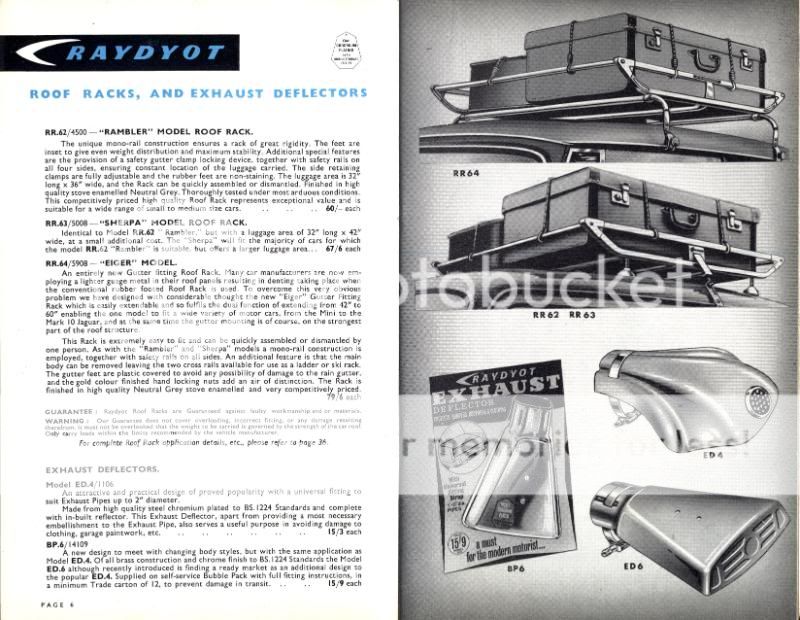Raydyot Accessories Catalogue 1965 - AutoShite - Autoshite