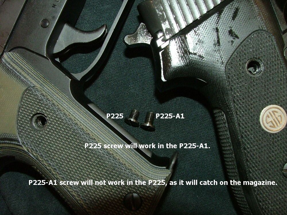 P225-A1 grip screws? | SIG Talk