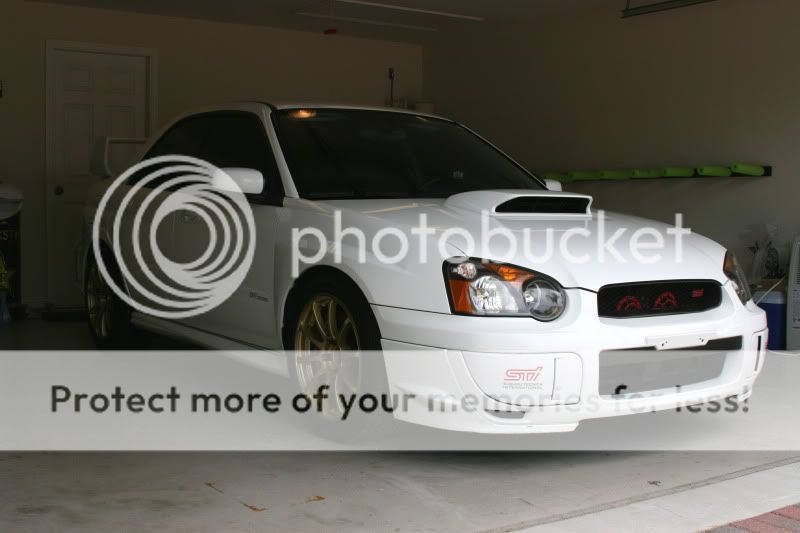 2005 White STi w/ gold advans for sale - NASIOC